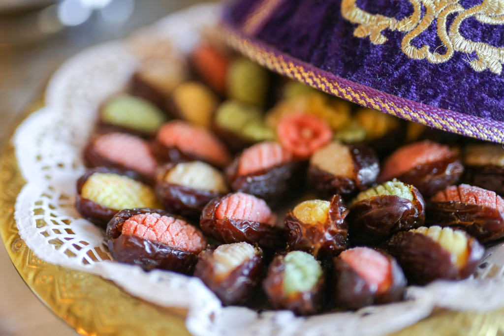 Almond Paste Stuffed Dates